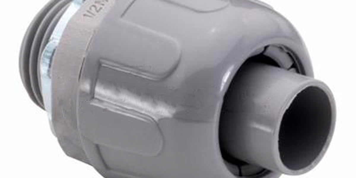 1/2" Gray Nylon Straight Liquidtight Connector — Primus Cable