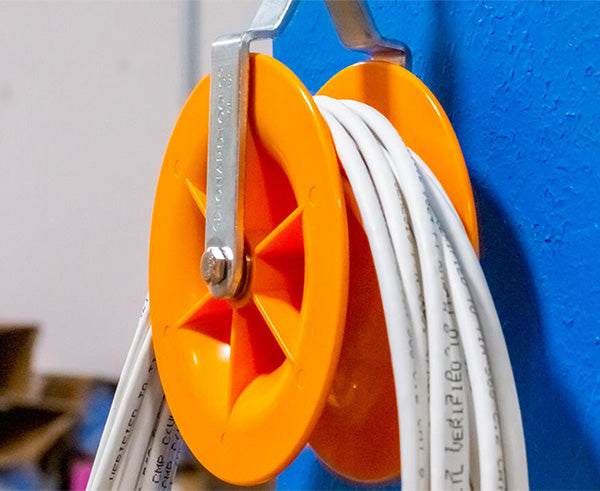 Pulley for Low Voltage Electrical, Network, & COAX Cables (2 pack ...