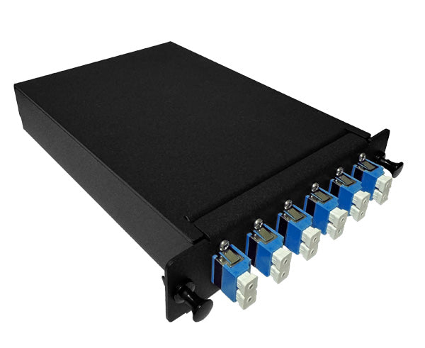 Fiber Splice Cassette - Adapter Plate & Pigtails, Fully Loaded w/12F ...