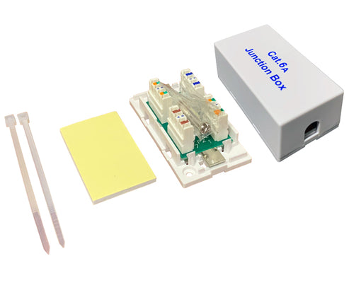 CAT6A Junction Box - White, Surface Mount – Primus Cable