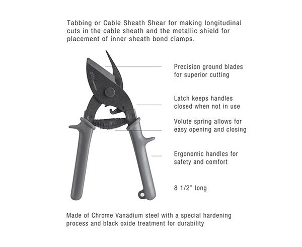 Tabbing Shears | Primus Cable | Hand Tools for Cable