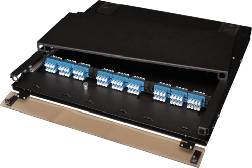 1U Fiber Patch and Splice Panel, High Density, Slide-Out — Primus Cable