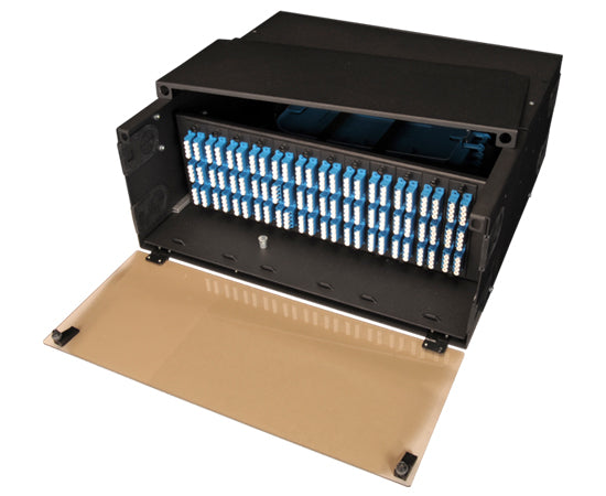 Fiber Patch and Splice Panel, High Density Slide-Out 4U — Primus Cable
