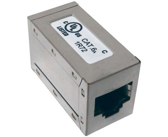 CAT6A RJ45 Inline Coupler, Shielded, High-Density — Primus Cable