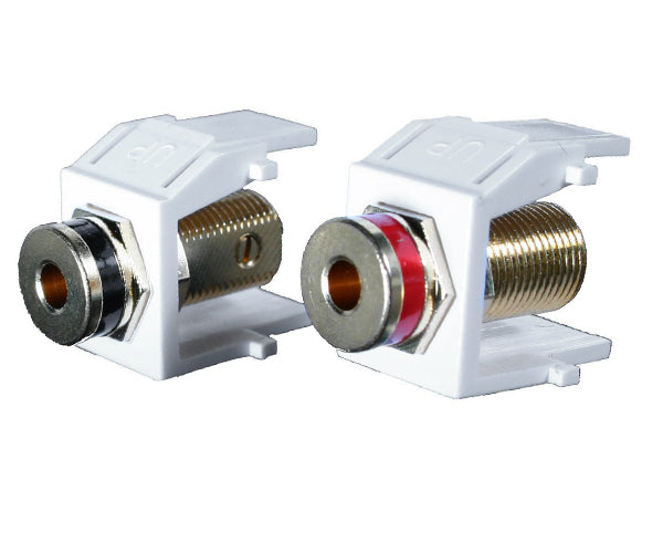 Banana Jack Pair, High Density Keystone Insert Module — Primus Cable