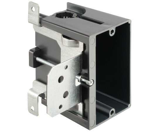 Adjustable low profile Outlet Box 1/2" through 1 1/2" — Primus Cable