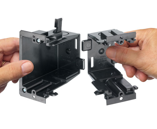 Dual-Gang Retrofit End Box with Wing Screws — Primus Cable