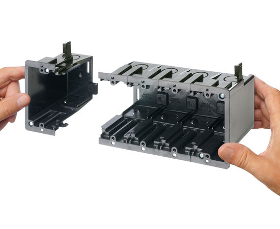 Dual-Gang Retrofit End Box with Wing Screws — Primus Cable