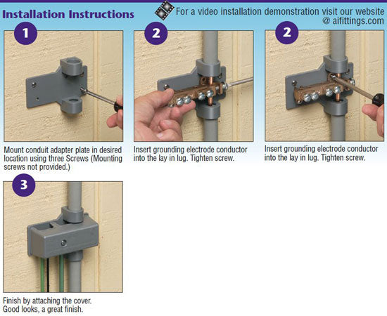 Grounding Bridge w/ PVC Adaptor - Zinc - #6 to #2 — Primus Cable