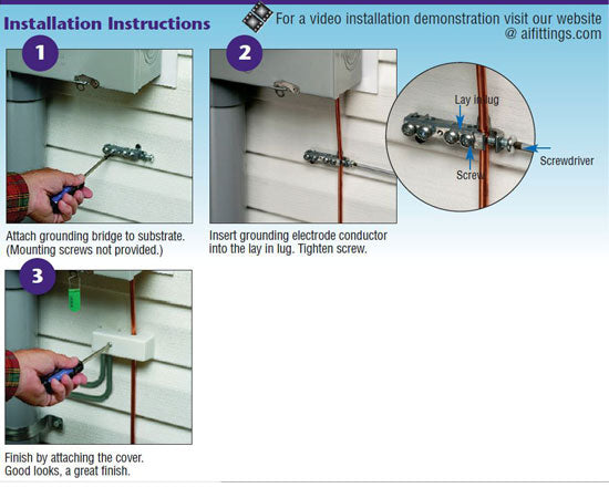 Grounding Bridge - Zinc - #6 to #2 — Primus Cable