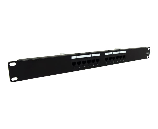 Preloaded CAT6 Network RJ45 12-Port Patch Panel — Primus Cable