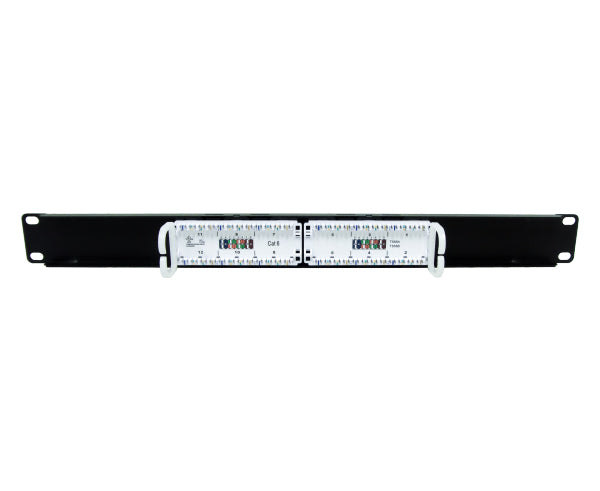 Preloaded CAT6 Network RJ45 12-Port Patch Panel — Primus Cable