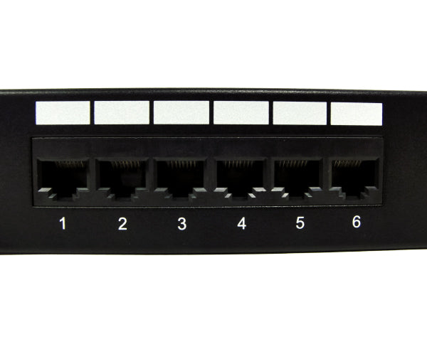 Preloaded CAT6 Network RJ45 12-Port Patch Panel — Primus Cable