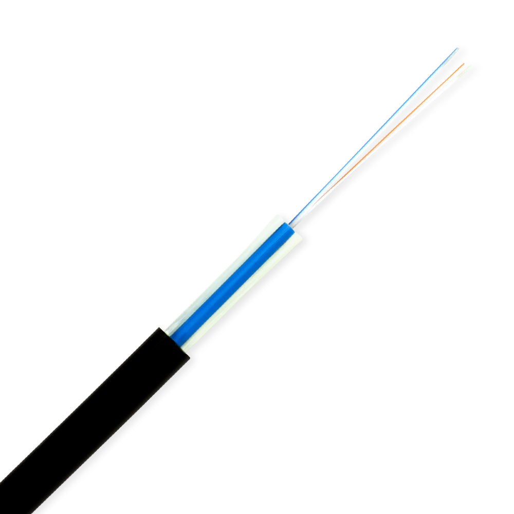 Flat Drop Loose Tube Fiber Cable Single Mode OS2, PE (2-Strand ...