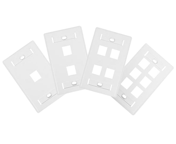 Single to Quad Gang Styles for Wall Plates and Brackets. — Primus Cable